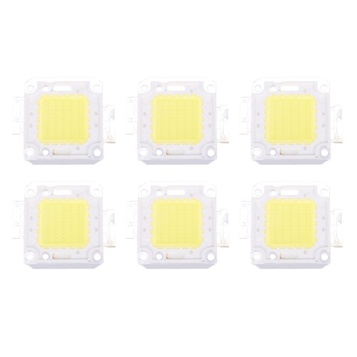 fasdaga 6X High Power 50W LED Chip Bulb Light Lamp DIY White 3800LM ...