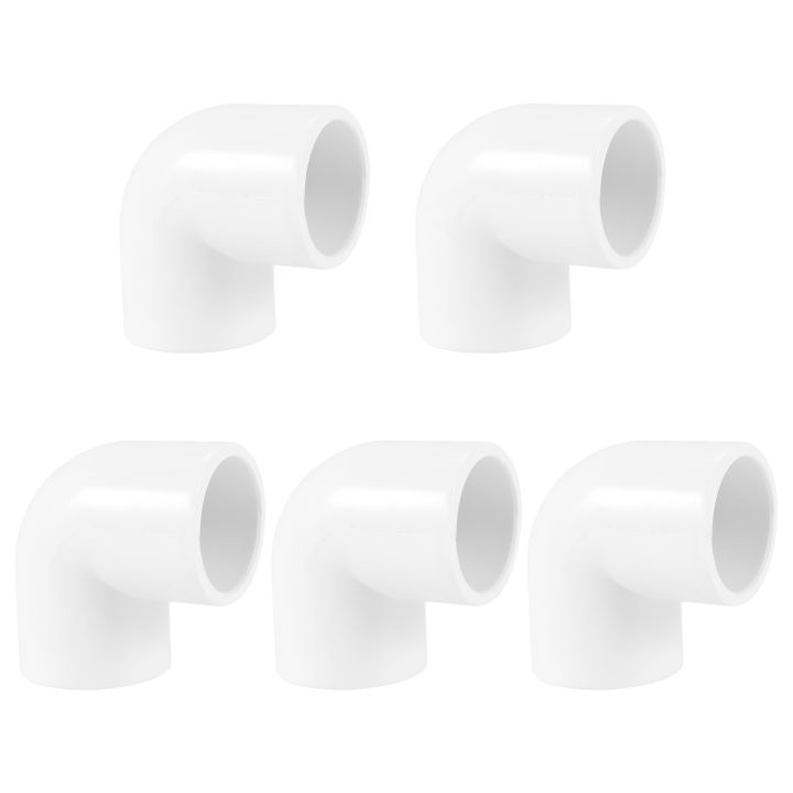 5 Pieces 20mm Dia 90 Angle Degree Elbow PVC Pipe Fittings Adapter ...