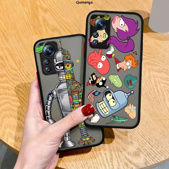 QumengaCartoon Futurama Robot Bender Phone Case For Redmi Note 12 11 10 ...