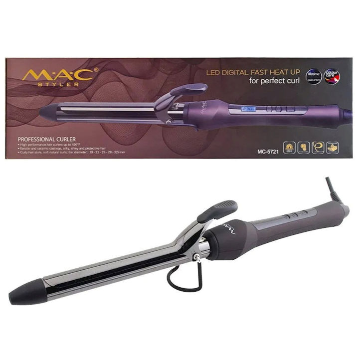 MAC Styler MC-5721 Electric Automatic Hair Curler - Adjustable ...