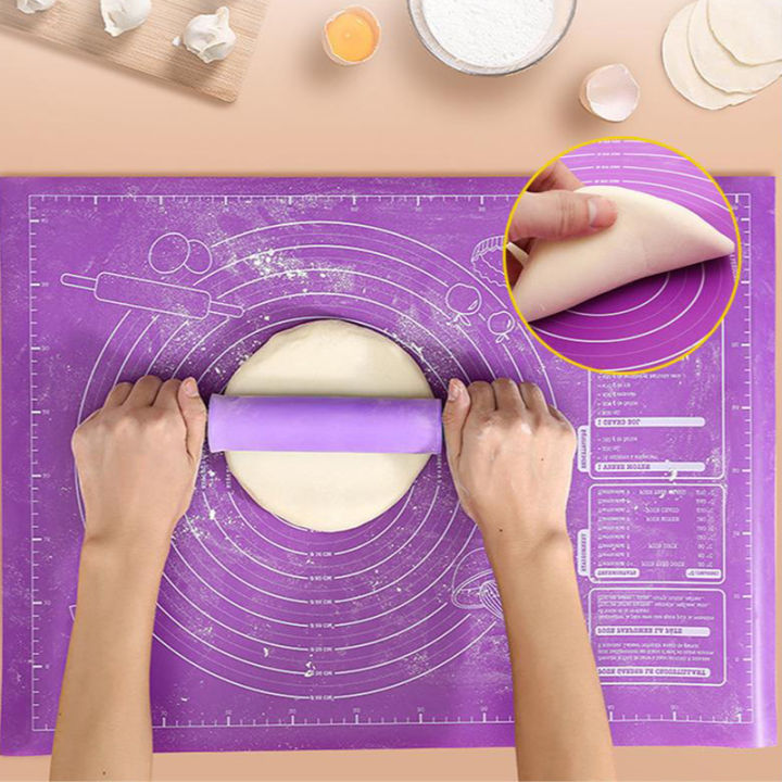 Silicone Mat Kneading Dough Mat Cookie Cake Baking Mat Tools Rolling ...