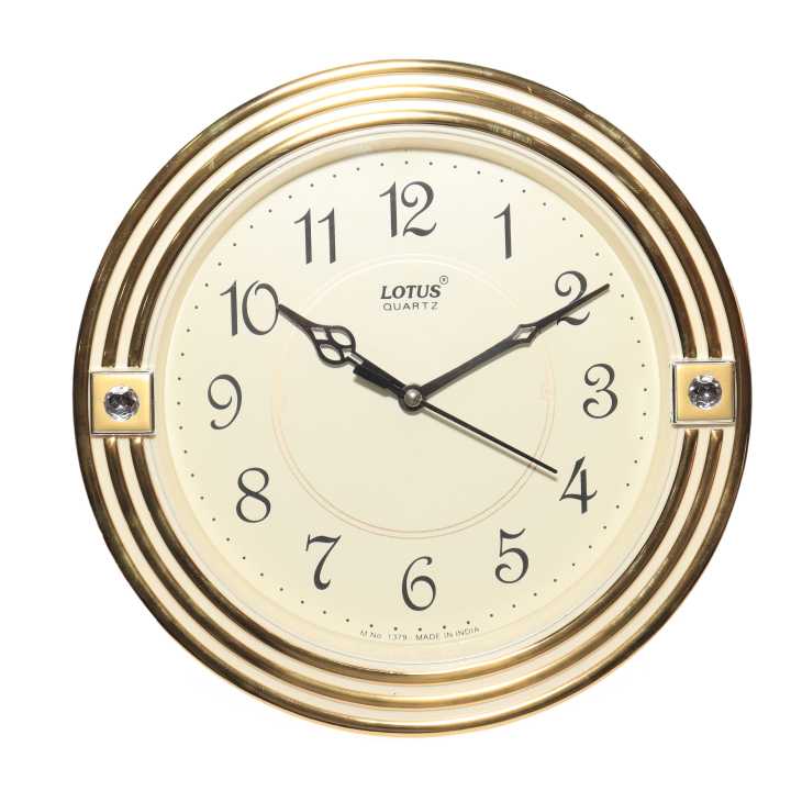 Lotus Quartz Wall Clock | Daraz.com.np