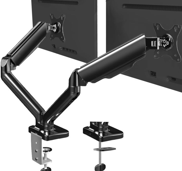 Monitor Stand Desktop Mount Double Monitor Arm 360 Degree Motion Heavy ...