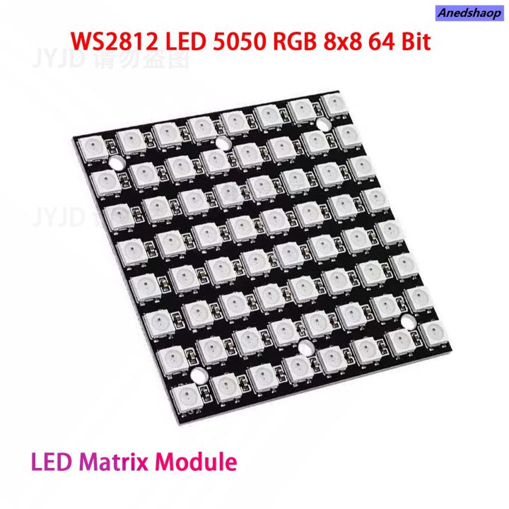 Anedshaop WS2812 LED 5050 RGB 8x8 64 Bit women>women LED Matrix Module ...