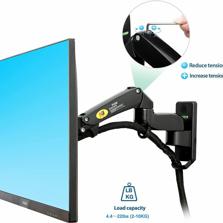 NB North Bayou TV Monitor Wall Mount Bracket Full Motion Articulating ...