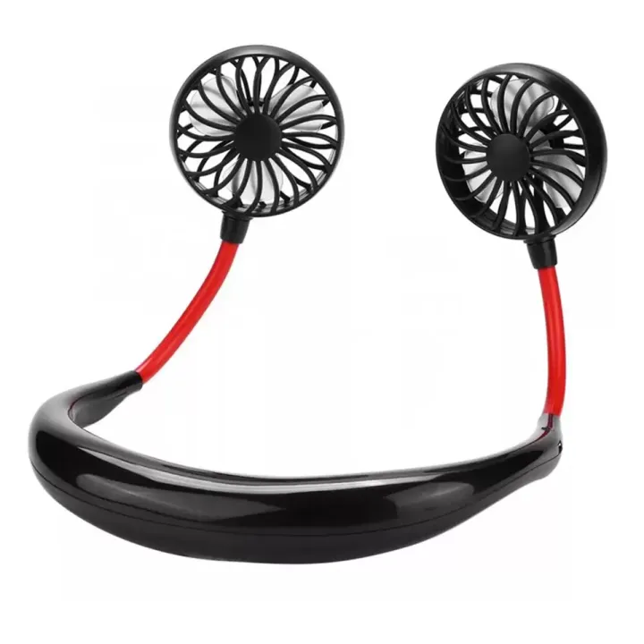 360° Adjustment USB Portable Fan Hands-free Neck Fan Hanging ...