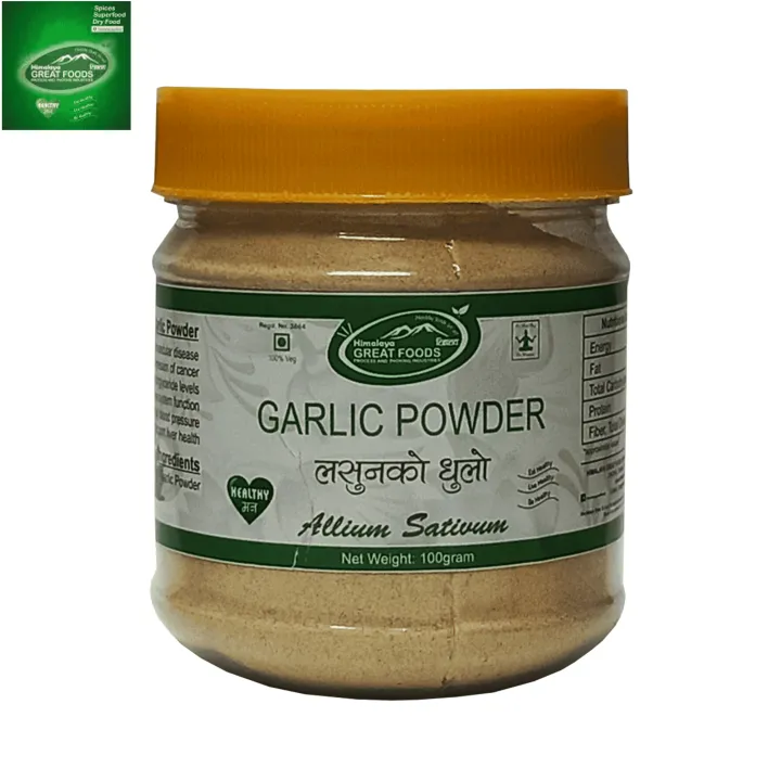 Himalaya Great Foods Garlic Powder (Lasun Ko Dholo) Plastic Jar Pack ...