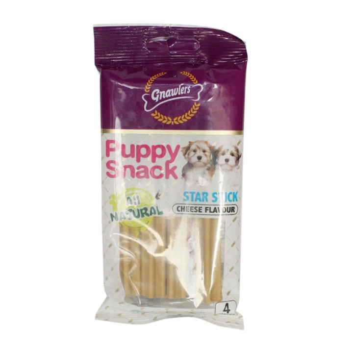 Gnawler Puppy Snack Star Stick Cheese Flavour 4pcs | Daraz.com.np