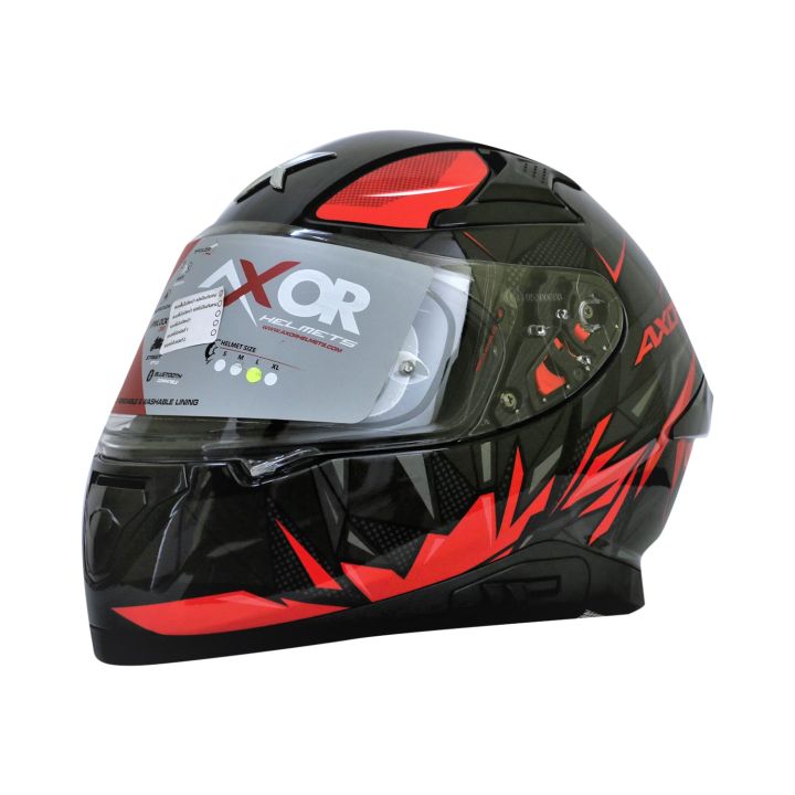 Axor Apex Hunter Full Helmet Red With Pin Lock And Double Visor | Daraz ...