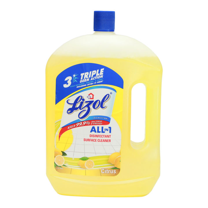 Lizol All In 1 Disinfectant Surface Cleaner Citrus Fragrance 2L | Daraz ...