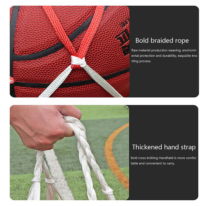 Portable Carry Net Bag Balls Volleyball Durable Standard Nylon Rope ...
