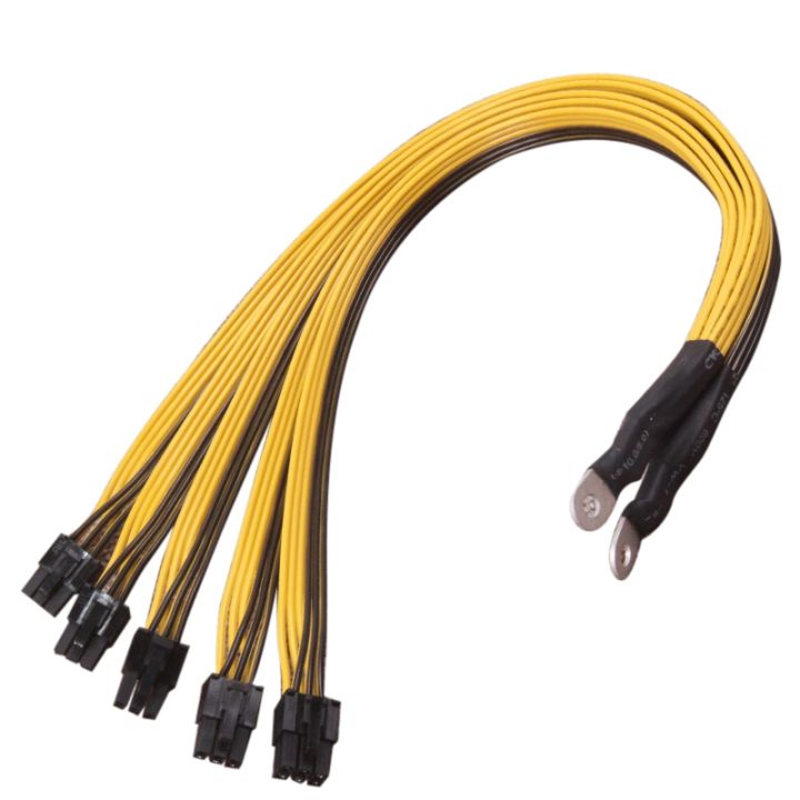 5X PCI-E PCIE 6Pin GPU Graphics-Card Splitter Power Cable for BTC P3 ...