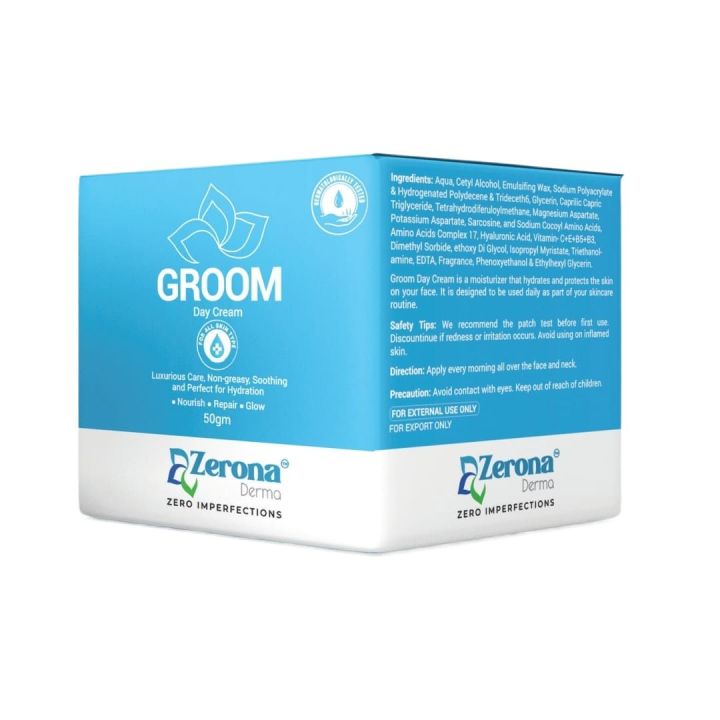 Zerona Derma Groom Day Cream 50 g - Luxurious Hydration & Repair for ...