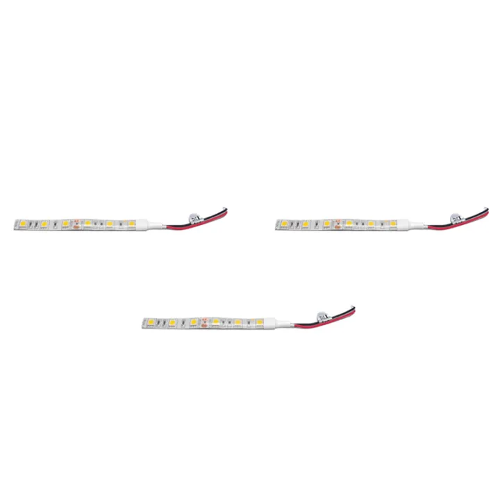 3pcs 10cm Waterproof Warm White 5050 LED Strip Lights Dc 12V Caravan ...