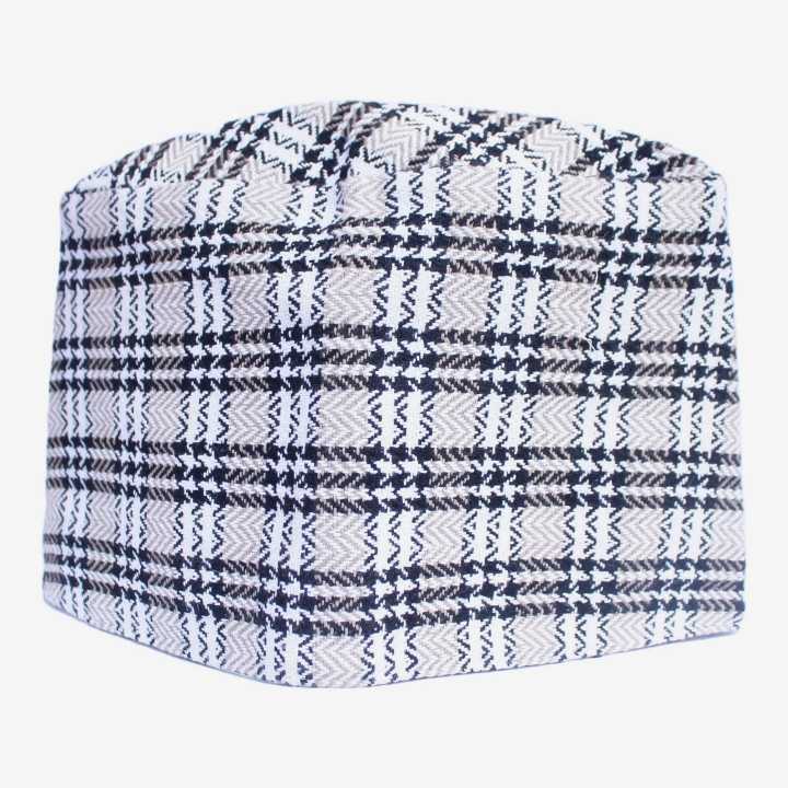 White/Black Nepali Dhaka Topi For Men | Daraz.com.np