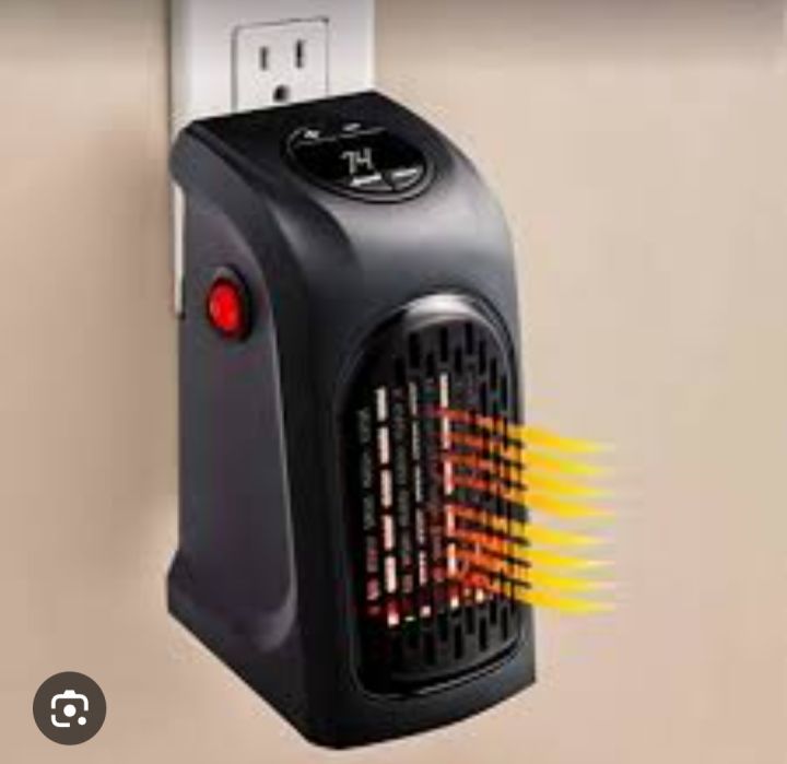 Electric New Handy Heater Turbo Wall-Outlet 400 Watts with Temperature ...