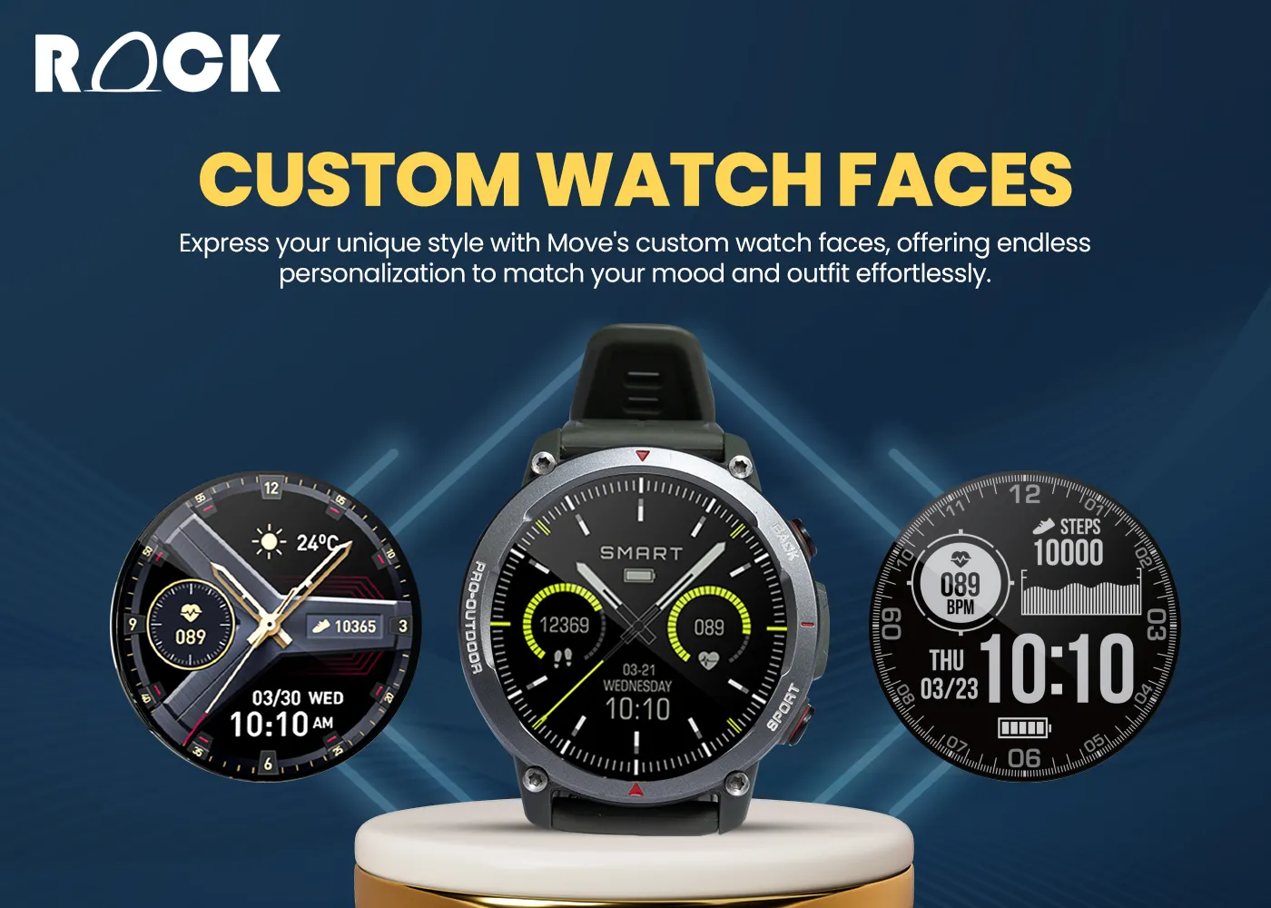 Rock Move Smartwatch (beige) | Jeevee