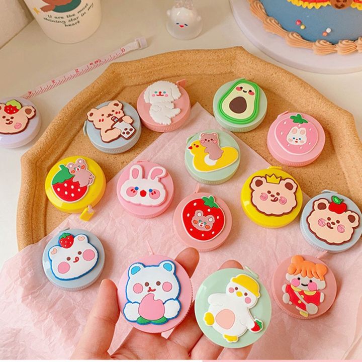 Tailor Cute Cartoon Portable Double Scale Retractable Ruler 150cm/60 ...