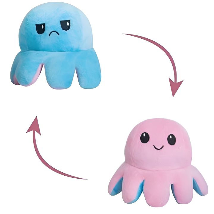 Double Side Flip Mood Reversible Octopus Toy | Daraz.com.np