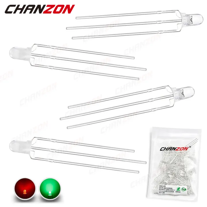Bicolor 3 mm LED Light Emitting Diode Lamp 100pcs Green Red Common ...