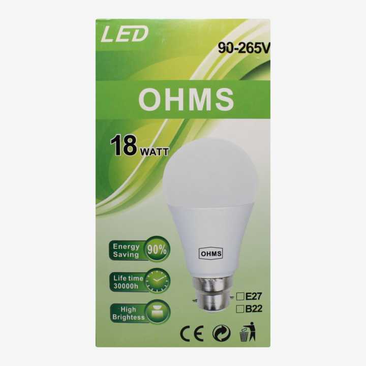 Ohms Led Light Bulb 90-265V 18W | Daraz.com.np