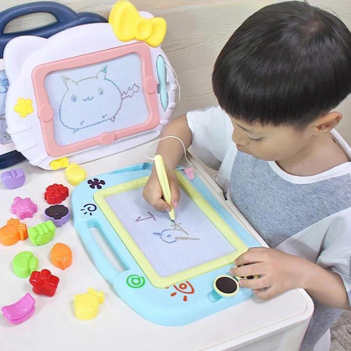Mini Magnetic Drawing Board - Portable Erasable Colorful Writing Pad ...