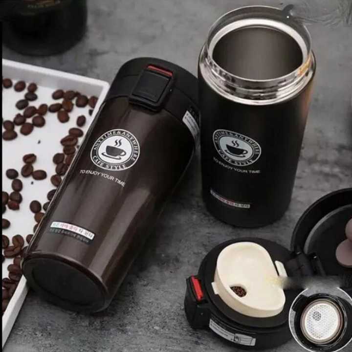 Comes with Filter Travel Coffee Mug Thermos Cup Thermal Stainless Steel ...