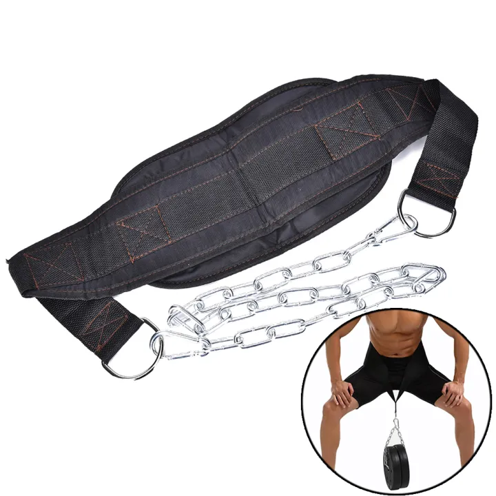 Drop Shipping Dip Belt Weight Lifting Gym Body Waist Strength Training ...