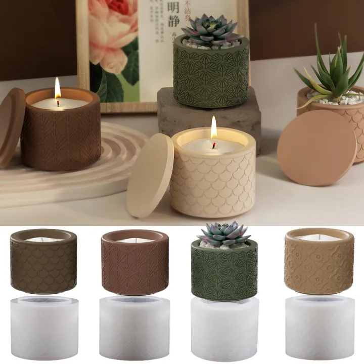 DIY Craft Silicone Mold Non-stick Mold Kit Drip Design Flower Pot Mold ...