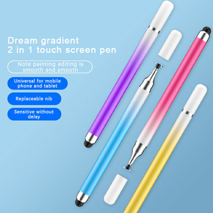 2 In 1 Stylus Pen For Cellphone Tablet Capacitive Touch Pencil For ...