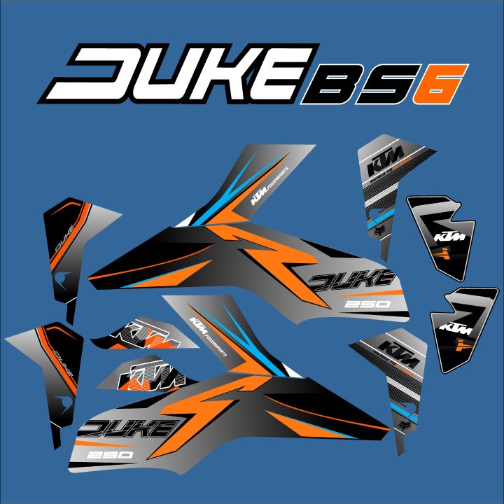 KTM Duke 200,250,390 BS6 model sticker graphic | Daraz.com.np