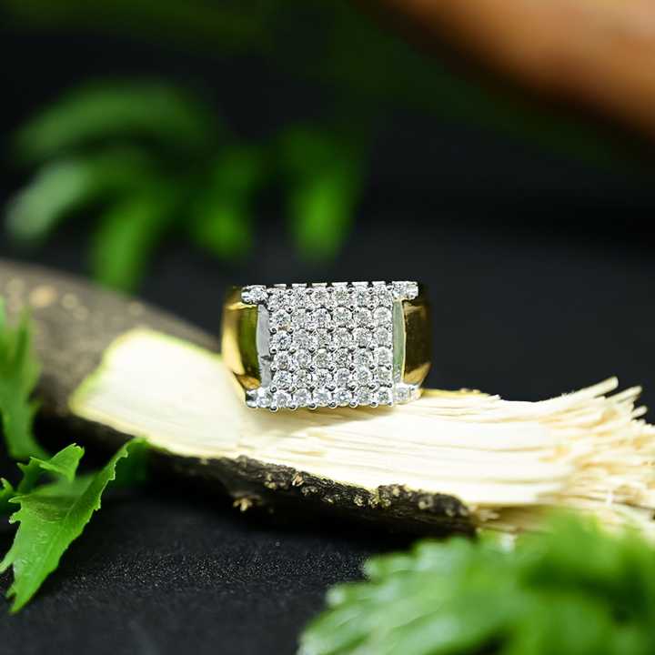 Shree Balaji Diamond 18k Gold And Diamond Ring For Men | Daraz.com.np