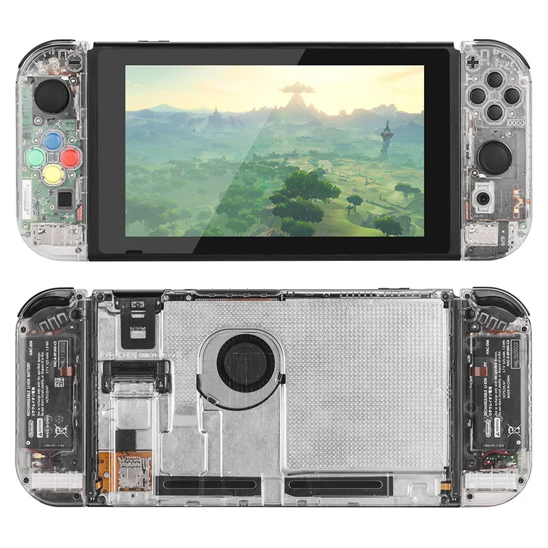 Myriann DIY Protective Case Transparent Shell for Nintendo Switch Replacement Housing Shell Purple Case Set for NS Game Console Joycon Red Daraz .np