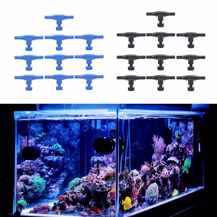 T Shaped Adjustable Air Pump Air Line Tube Flow Control Valve Aquarium ...