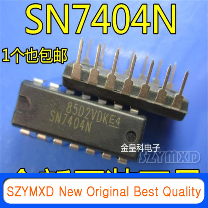 10Pcs/Lot New Original SN7404N SN7404 7404 in-line DIP14 Gate And ...