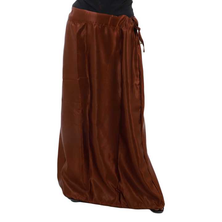 Brown Satin Silk Readymade Peticot For Women | Daraz.com.np