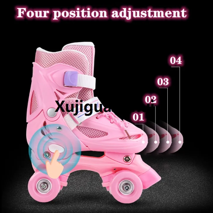 Xujiguanghui 【 】Roller Skates Adjustable Inline Skates Roller SkaHot ...