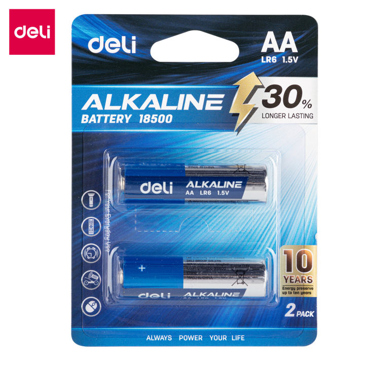 Deli Alkaline Battery AA LR6 E18500 | Daraz.com.np