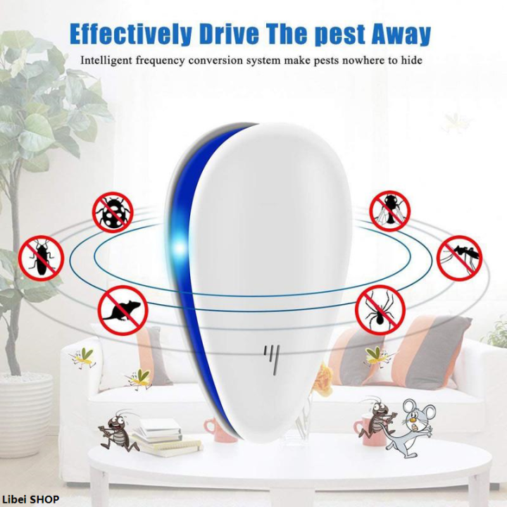 Libei SHOPOriginal US/EU/UK Electronic Ultrasonic Pest Reject Bug ...