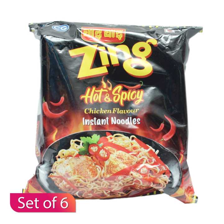 WaiWai Zing Chicken Instant Noodles Set Of 6 | Daraz.com.np