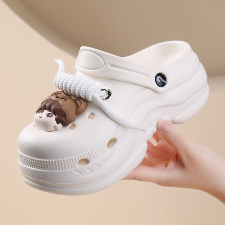Hole shoes women's summer wear increases height 2025 new non-slip ...