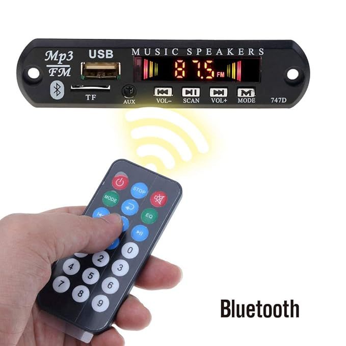 Bluetooth MP3 Player Decoding Board Module w/ SD, USB 2.0, FM 5V DC ...