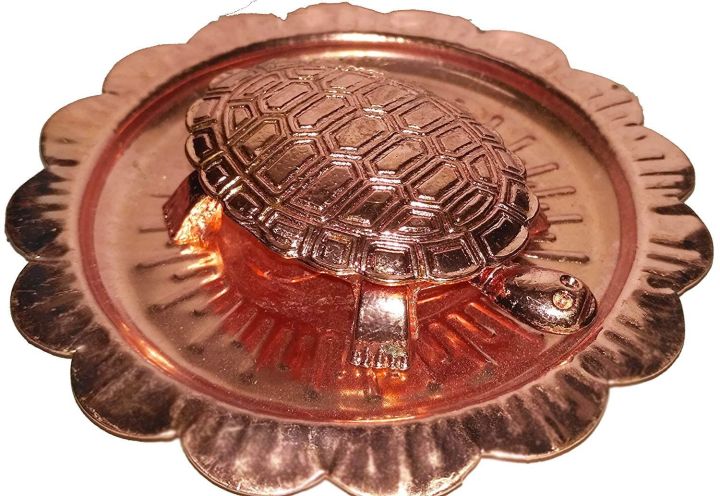 Copper Kuber Kachua Yantra Plate / Feng Shui Tortoise, Turtle Plate ...