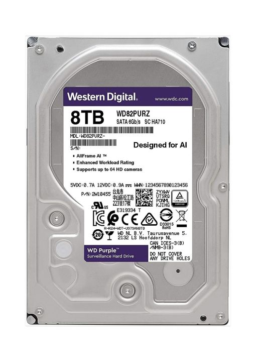 Western Digital WD Purple Surveillance Internal Hard Drive HDD - SATA 6 ...