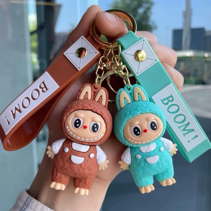 New Labubu the monster Creative Labubu Cute Cartoon Figure Key Chain ...
