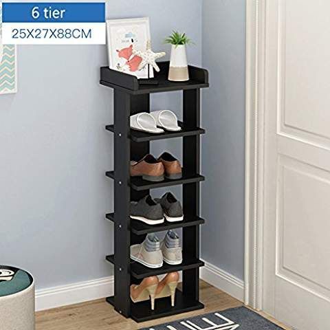 Aeromax Small Shoe Rack Home Storage Cabinet Space Saving Multi-Layer 5 ...