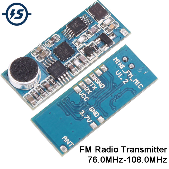Mini FM Transmitter Module 76.0MHz-108.0MHz Single Channel Wireless ...