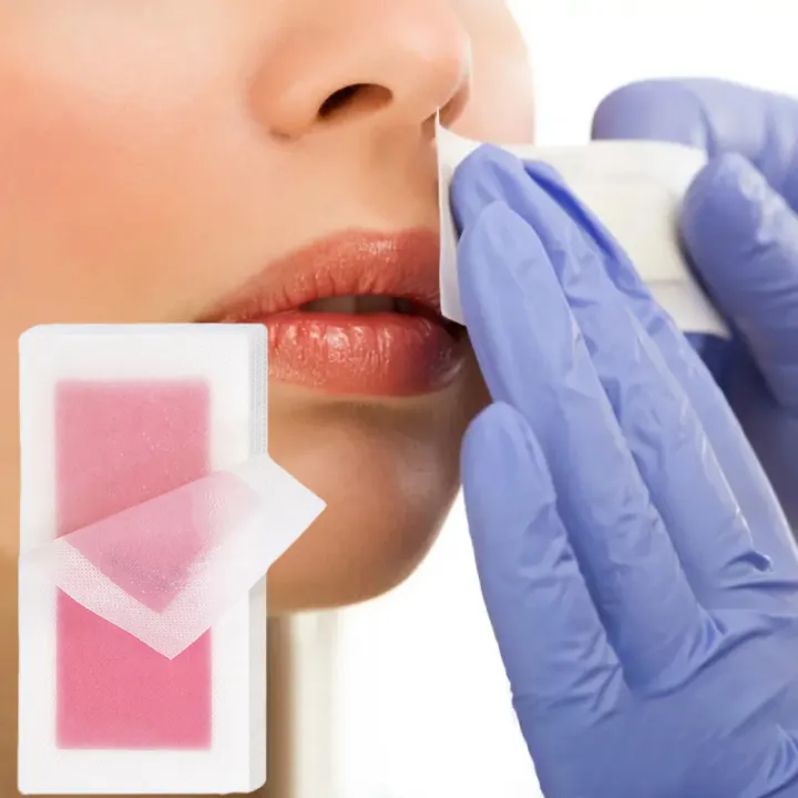 10Pcs Professional Hair Removal Wax Strips Waxing Wipe Sticker For Face ...