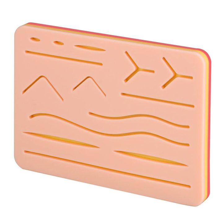 Durable 3 Layers Suture Practice Pad 14 Wounds Hard To Rip Silicon Skin ...