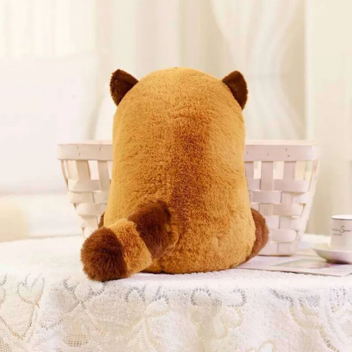 Super Soft Fluffy Hair Stuffed Animals Plushie Plush Raccoon Sloth ...